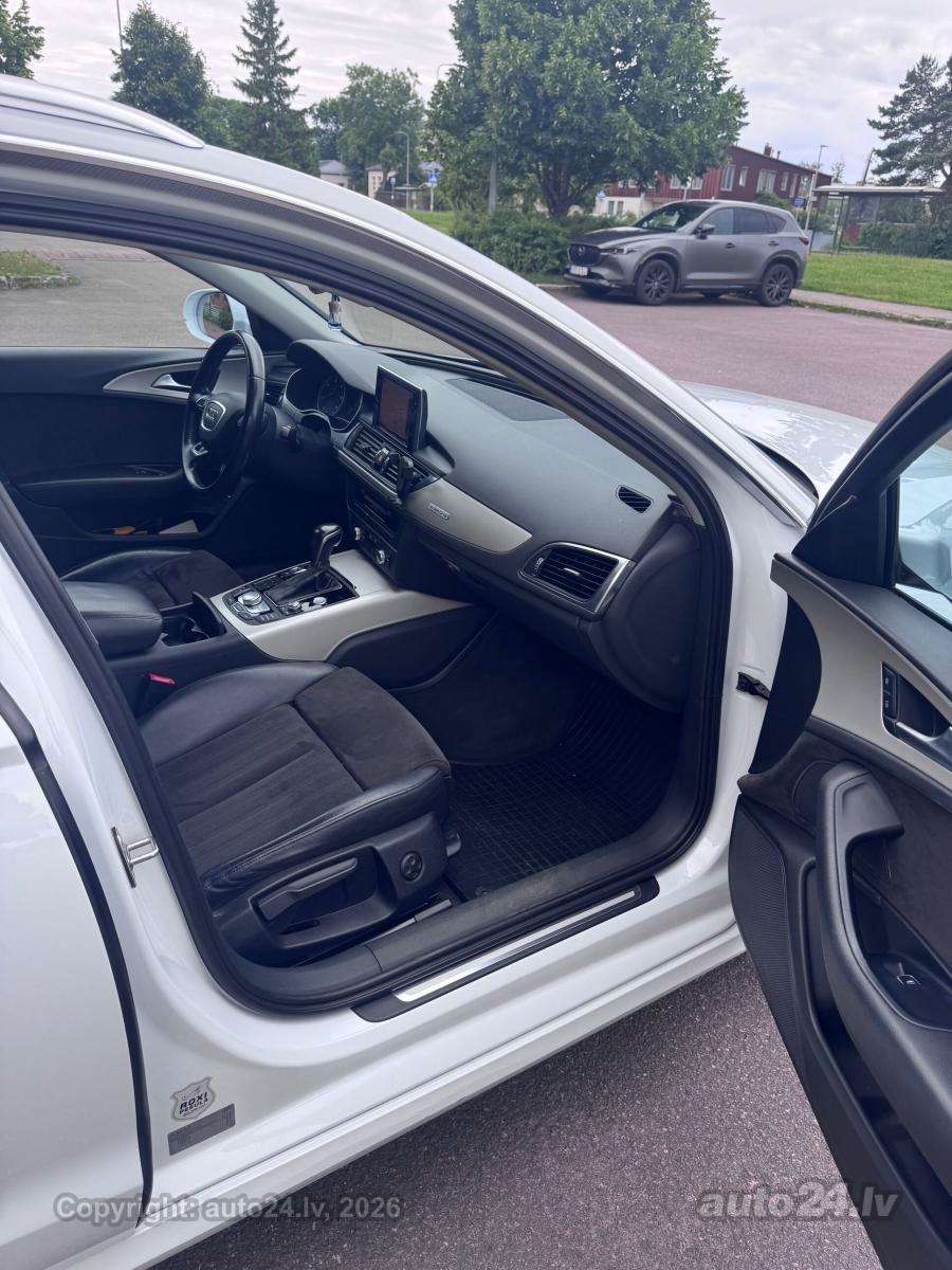 White Audi A6 2015 in Tallinn, with an engine capacity of 3.00 L and mileage of 281 thousand km for 15900 €, photo 12 on AUTOMOTO.COM.LV