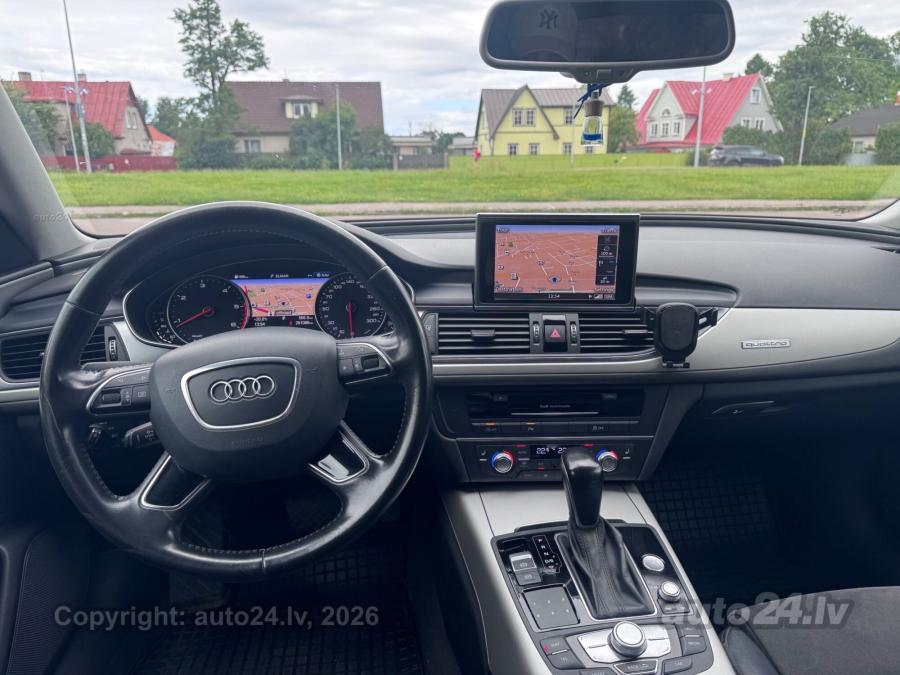 White Audi A6 2015 in Tallinn, with an engine capacity of 3.00 L and mileage of 281 thousand km for 15900 €, photo 14 on AUTOMOTO.COM.LV