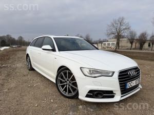 White Audi A6 2015 in Liepaja, with an engine capacity of 3.00 L and mileage of 251 thousand km for 14500 €, photo  on AUTOMOTO.COM.LV