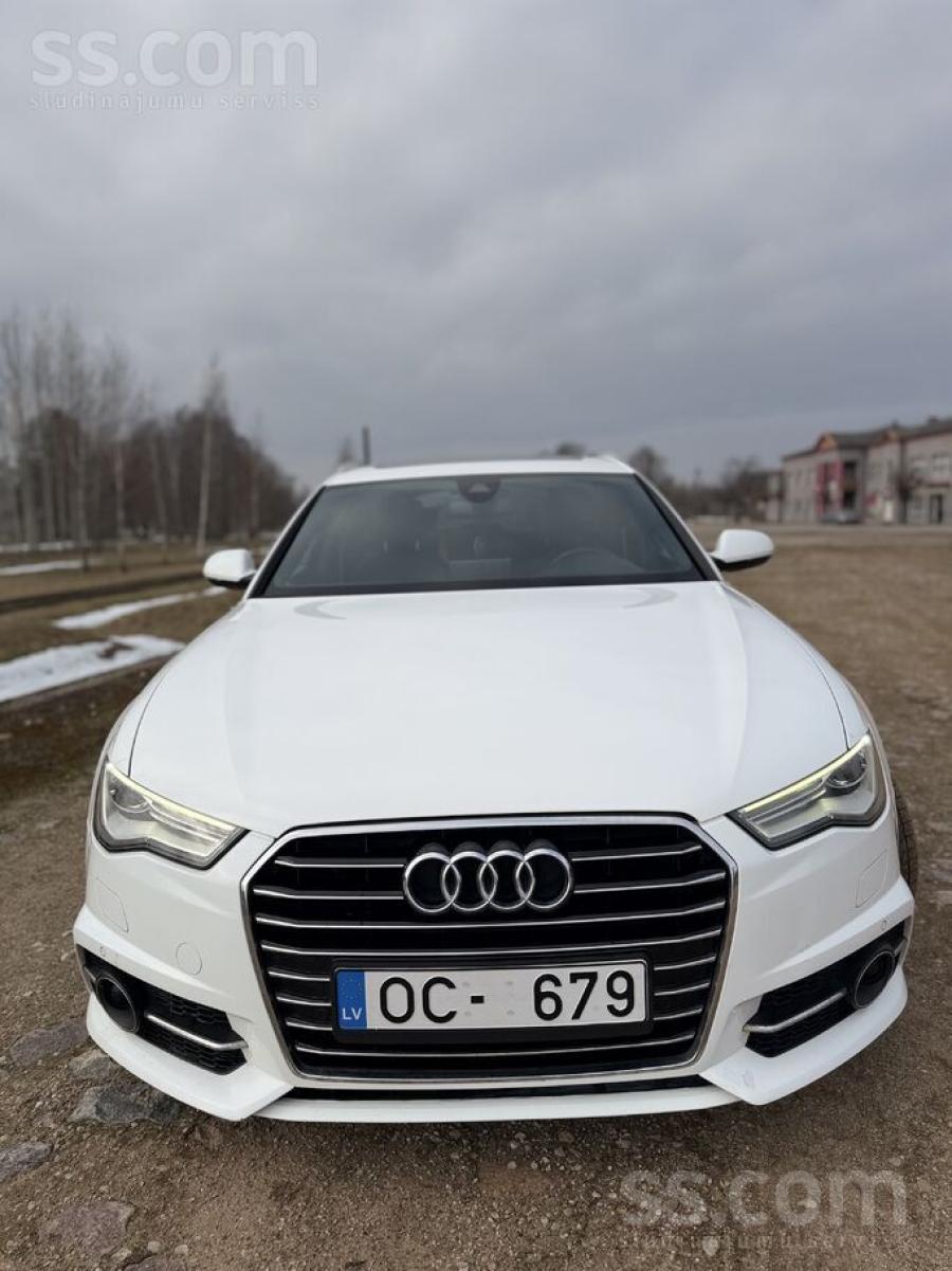 White Audi A6 2015 in Liepaja, with an engine capacity of 3.00 L and mileage of 251 thousand km for 14500 €, photo 3 on AUTOMOTO.COM.LV