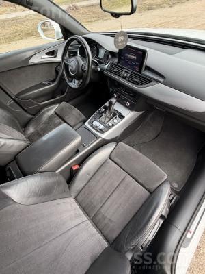 White Audi A6 2015 in Liepaja, with an engine capacity of 3.00 L and mileage of 251 thousand km for 14500 €, photo 6 on AUTOMOTO.COM.LV