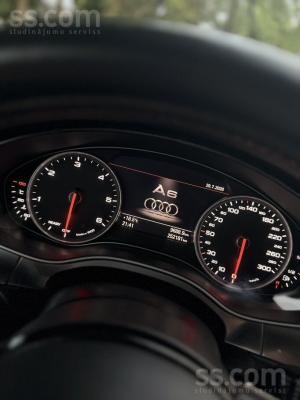 White Audi A6 2015 in Liepaja, with an engine capacity of 3.00 L and mileage of 251 thousand km for 14500 €, photo 12 on AUTOMOTO.COM.LV