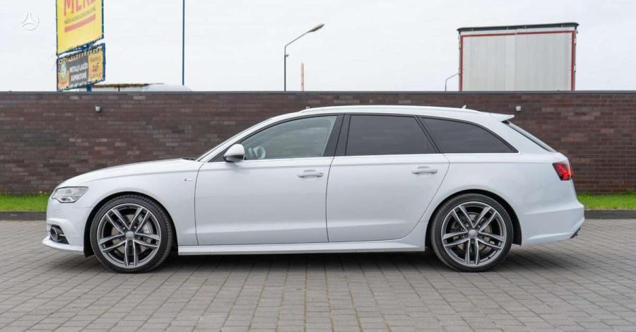 White Audi A6 2015 in Vilnius, with an engine capacity of 2.97 L and mileage of 200 thousand km for 18500 €, photo 16 on AUTOMOTO.COM.LV
