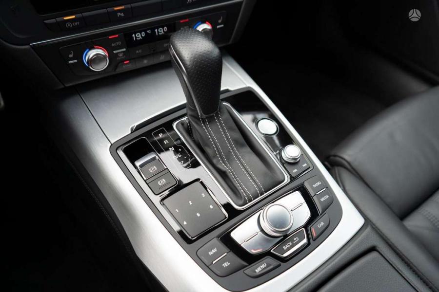 White Audi A6 2015 in Vilnius, with an engine capacity of 2.97 L and mileage of 200 thousand km for 18500 €, photo 19 on AUTOMOTO.COM.LV