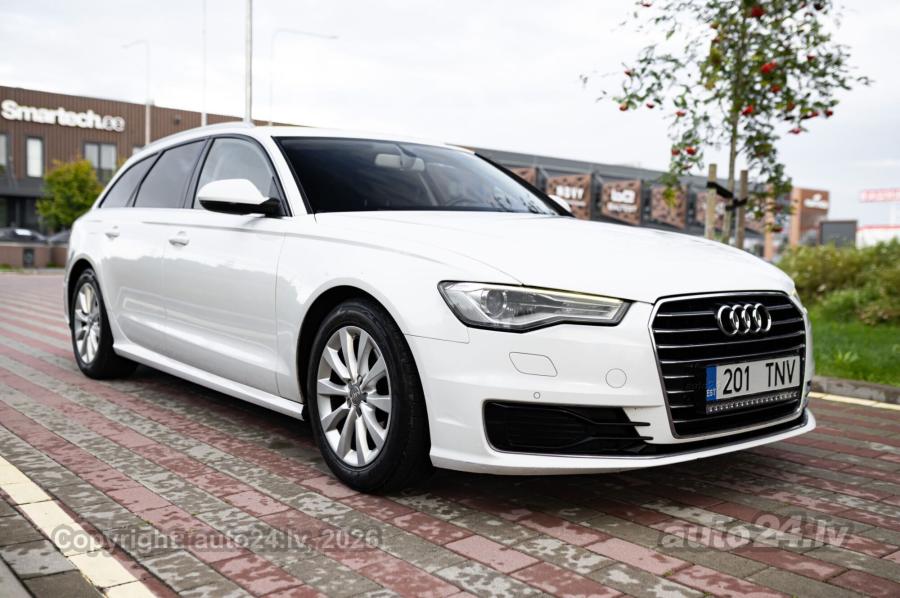 White Audi A6 2015 in Tallinn, with an engine capacity of 2.00 L and mileage of 260 thousand km for 10590 €, photo 5 on AUTOMOTO.COM.LV