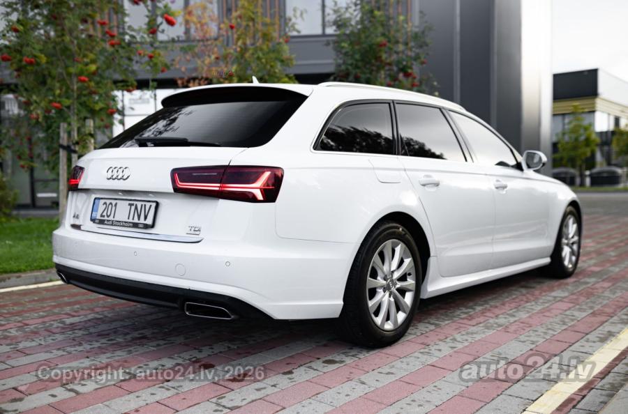 White Audi A6 2015 in Tallinn, with an engine capacity of 2.00 L and mileage of 260 thousand km for 10590 €, photo 6 on AUTOMOTO.COM.LV