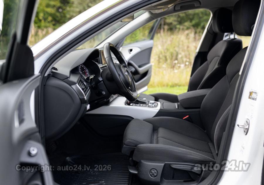 White Audi A6 2015 in Tallinn, with an engine capacity of 2.00 L and mileage of 260 thousand km for 10590 €, photo 12 on AUTOMOTO.COM.LV