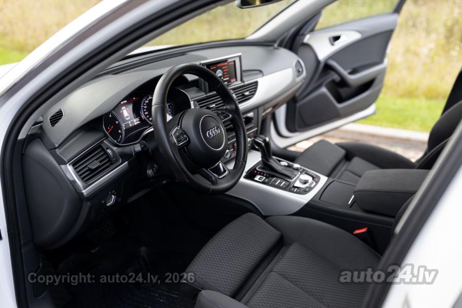 White Audi A6 2015 in Tallinn, with an engine capacity of 2.00 L and mileage of 260 thousand km for 10590 €, photo 13 on AUTOMOTO.COM.LV