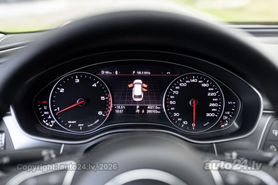 White Audi A6 2015 in Tallinn, with an engine capacity of 2.00 L and mileage of 260 thousand km for 10590 €, photo 19 on AUTOMOTO.COM.LV