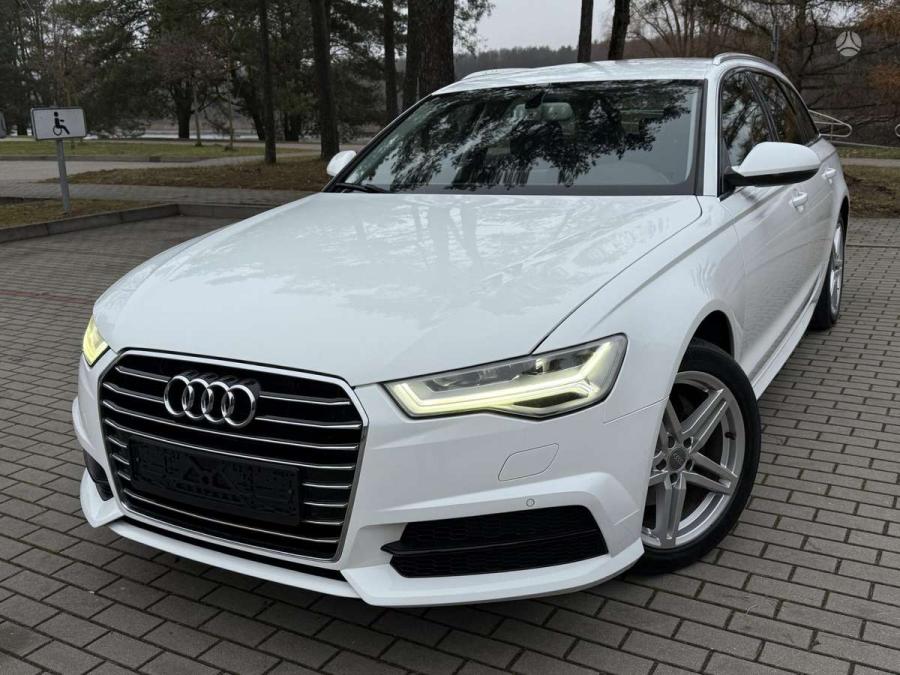 White Audi A6 2016 in Prienai, with an engine capacity of 1.97 L and mileage of 201 thousand km for 13950 €, photo 1 on AUTOMOTO.COM.LV