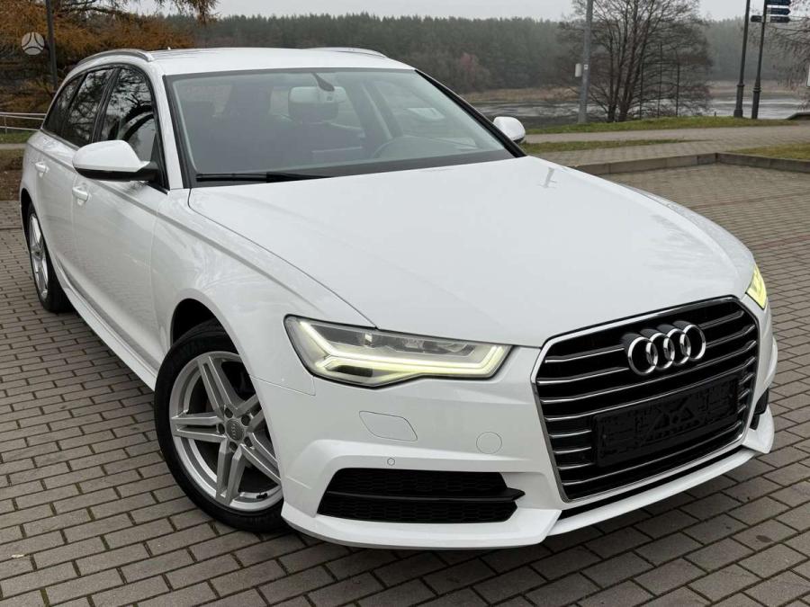 White Audi A6 2016 in Prienai, with an engine capacity of 1.97 L and mileage of 201 thousand km for 13950 €, photo 2 on AUTOMOTO.COM.LV