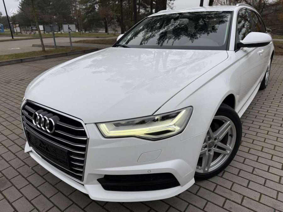 White Audi A6 2016 in Prienai, with an engine capacity of 1.97 L and mileage of 201 thousand km for 13950 €, photo 4 on AUTOMOTO.COM.LV