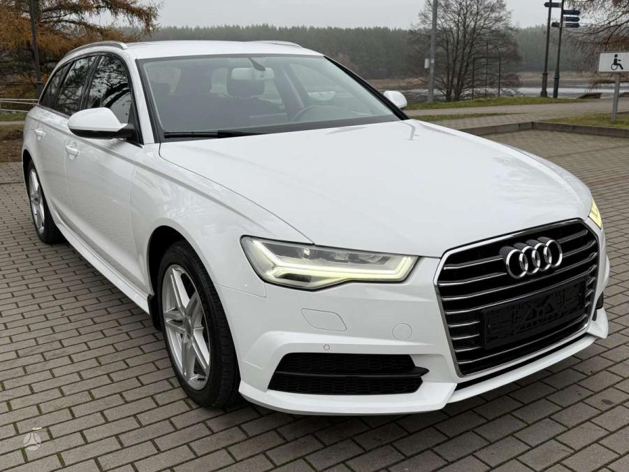 White Audi A6 2016 in Prienai, with an engine capacity of 1.97 L and mileage of 201 thousand km for 13950 €, photo 7 on AUTOMOTO.COM.LV