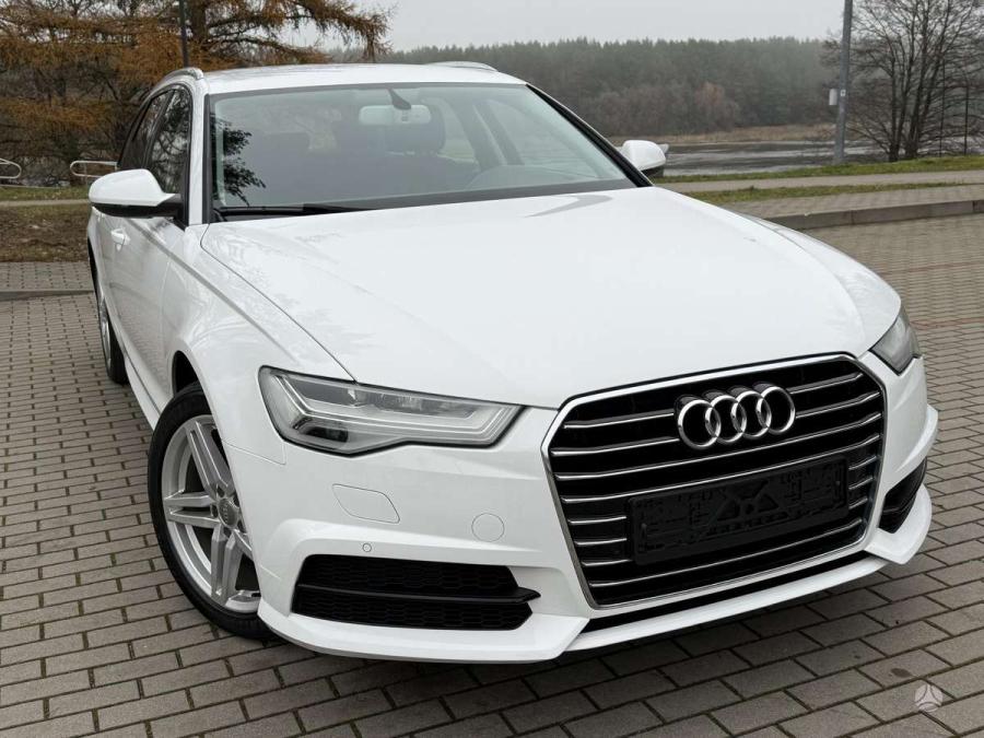 White Audi A6 2016 in Prienai, with an engine capacity of 1.97 L and mileage of 201 thousand km for 13950 €, photo 9 on AUTOMOTO.COM.LV