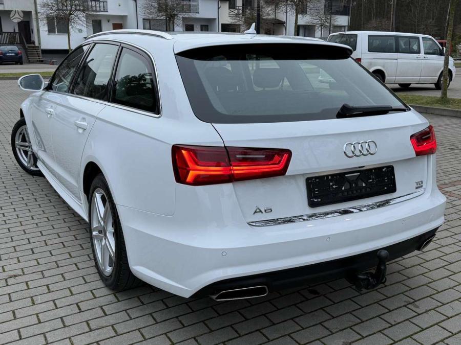 White Audi A6 2016 in Prienai, with an engine capacity of 1.97 L and mileage of 201 thousand km for 13950 €, photo 12 on AUTOMOTO.COM.LV