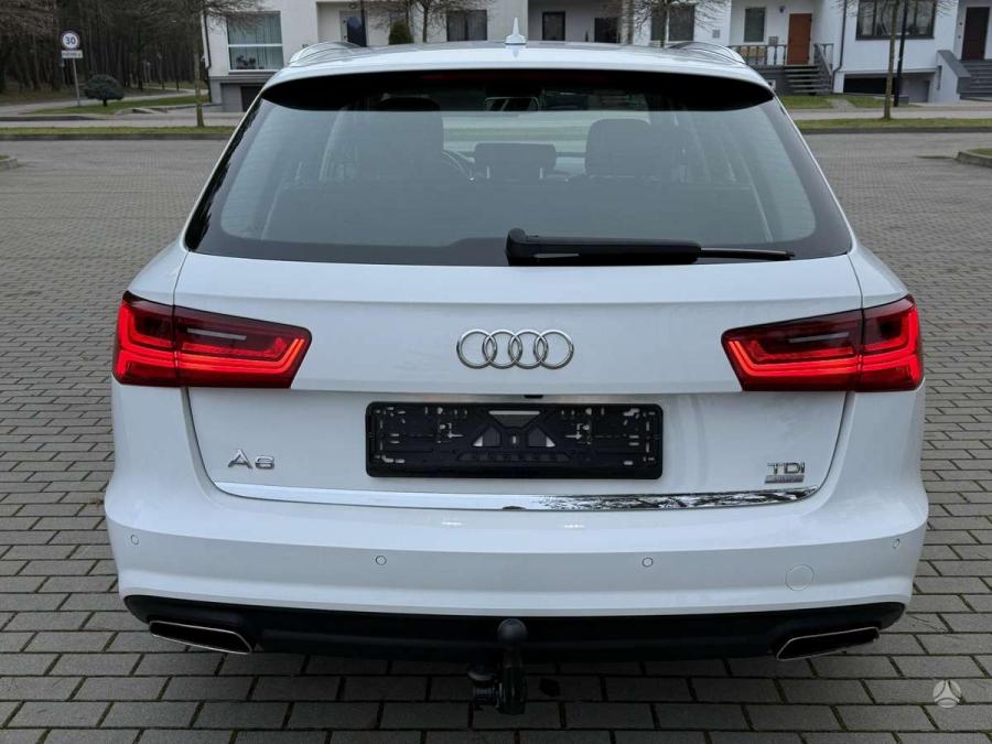White Audi A6 2016 in Prienai, with an engine capacity of 1.97 L and mileage of 201 thousand km for 13950 €, photo 13 on AUTOMOTO.COM.LV