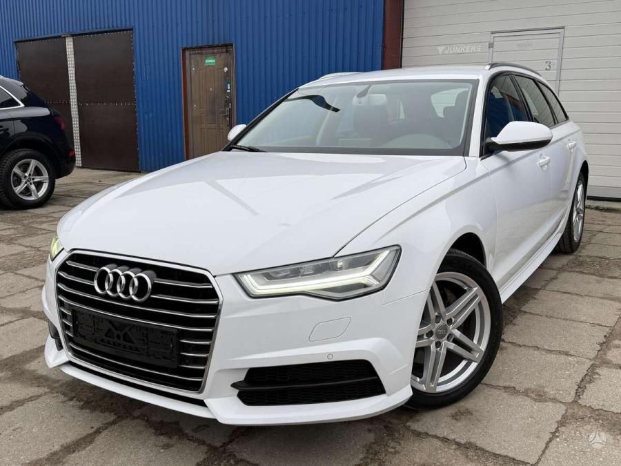 White Audi A6 2016 in Prienai, with an engine capacity of 1.97 L and mileage of 201 thousand km for 13850 €, photo 1 on AUTOMOTO.COM.LV
