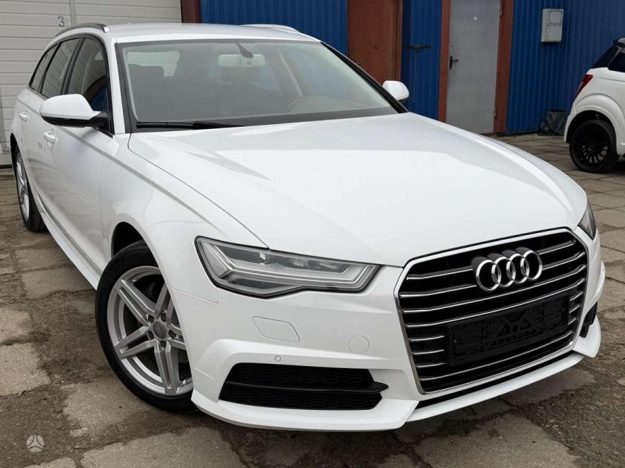 White Audi A6 2016 in Prienai, with an engine capacity of 1.97 L and mileage of 201 thousand km for 13850 €, photo 6 on AUTOMOTO.COM.LV