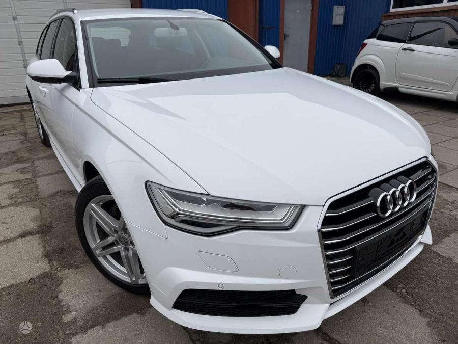 White Audi A6 2016 in Prienai, with an engine capacity of 1.97 L and mileage of 201 thousand km for 13850 €, photo 7 on AUTOMOTO.COM.LV