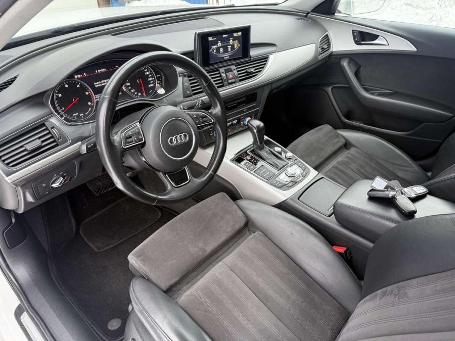 White Audi A6 2016 in Prienai, with an engine capacity of 1.97 L and mileage of 201 thousand km for 13700 €, photo 18 on AUTOMOTO.COM.LV