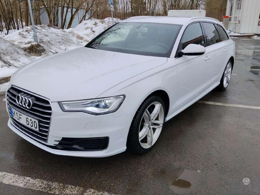 White Audi A6 2016 in Vilnius, with an engine capacity of 1.97 L and mileage of 277 thousand km for 13500 €, photo 1 on AUTOMOTO.COM.LV