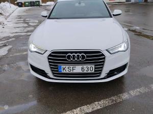 White Audi A6 2016 in Vilnius, with an engine capacity of 1.97 L and mileage of 277 thousand km for 13500 €, photo 3 on AUTOMOTO.COM.LV