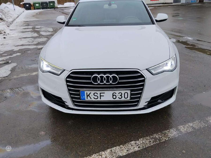 White Audi A6 2016 in Vilnius, with an engine capacity of 1.97 L and mileage of 277 thousand km for 13500 €, photo 3 on AUTOMOTO.COM.LV