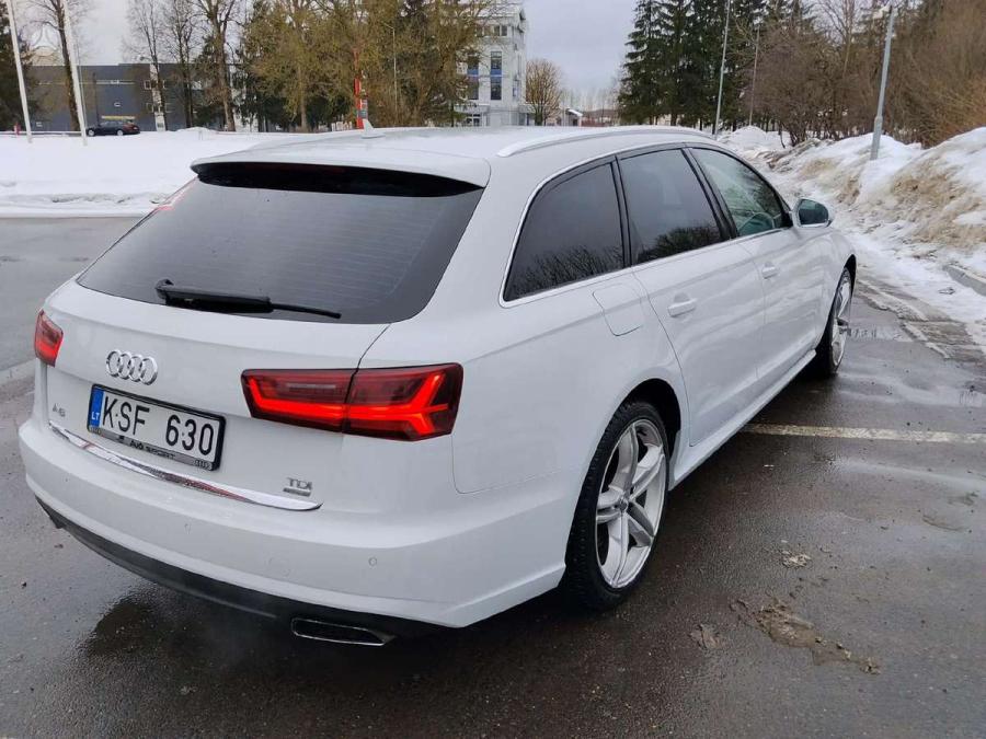 White Audi A6 2016 in Vilnius, with an engine capacity of 1.97 L and mileage of 277 thousand km for 13500 €, photo 5 on AUTOMOTO.COM.LV