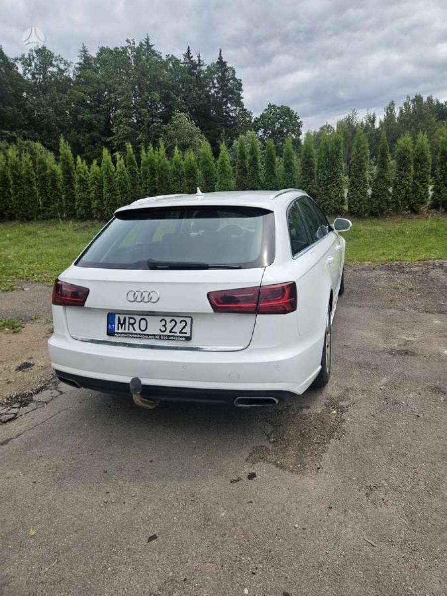 White Audi A6 2016 in Kaunas, with an engine capacity of 1.97 L and mileage of 388 thousand km for 9500 €, photo 5 on AUTOMOTO.COM.LV