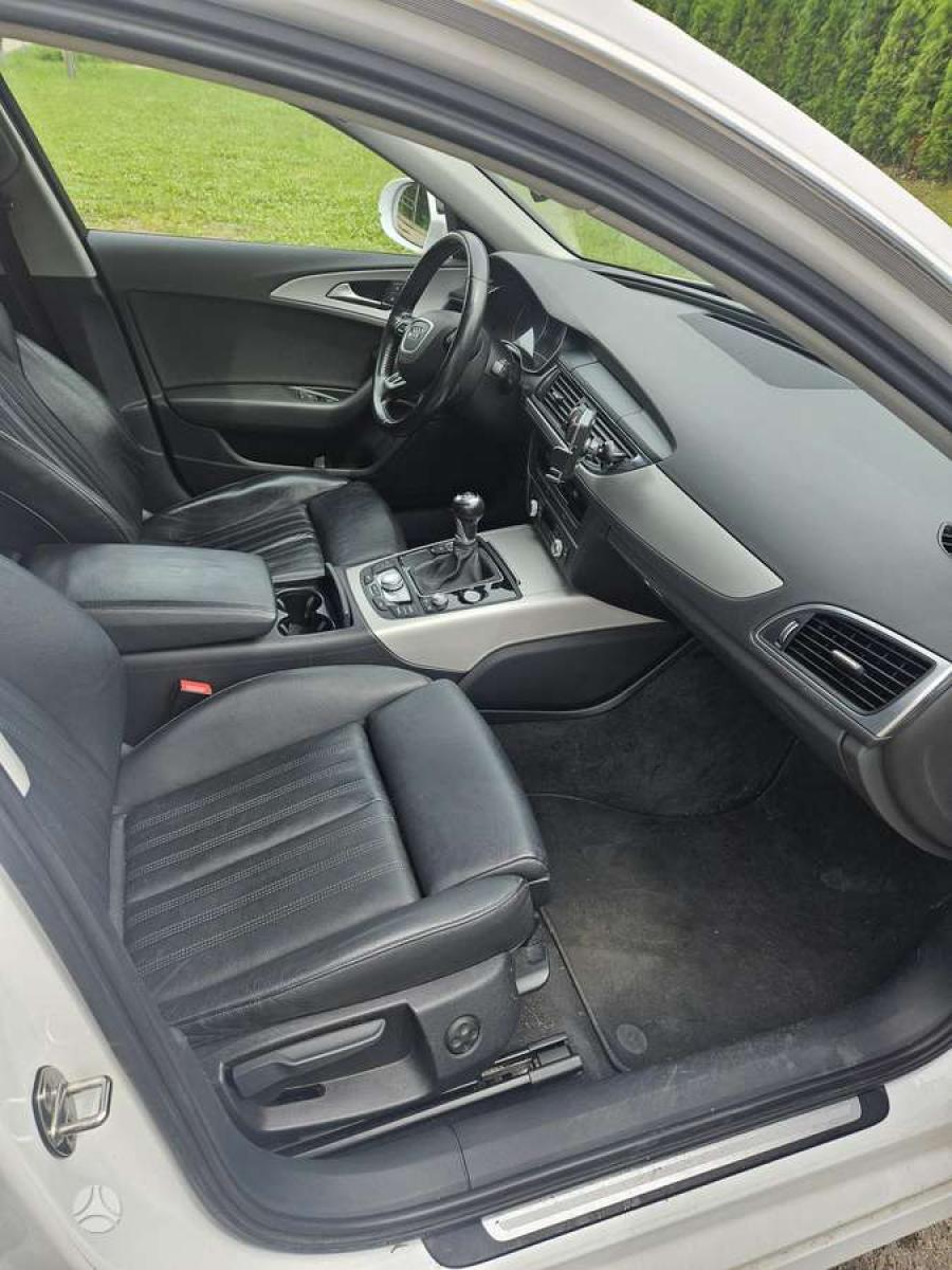 White Audi A6 2016 in Kaunas, with an engine capacity of 1.97 L and mileage of 388 thousand km for 9500 €, photo 6 on AUTOMOTO.COM.LV