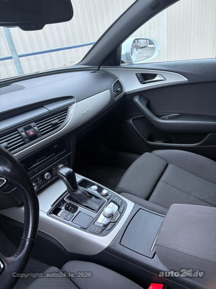 White Audi A6 2016 in Tallinn, with an engine capacity of 2.00 L and mileage of 213 thousand km for 14300 €, photo 13 on AUTOMOTO.COM.LV