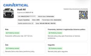 Белый Ауди А6 2016 в Пренай, объемом двигателя 1.97 л и пробегом 263 тыс. км за 12950 €, фото 44 на AUTOMOTO.COM.LV