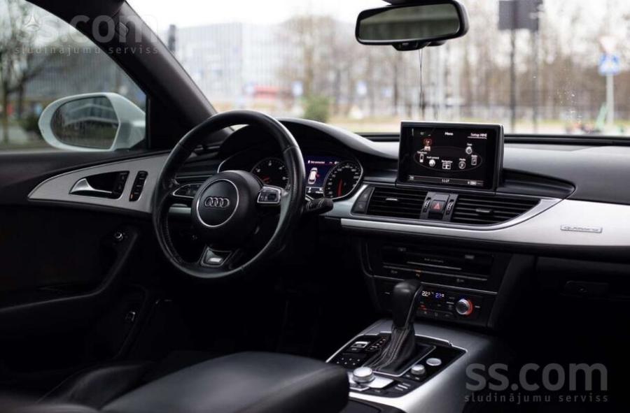 White Audi A6 2016 in Valmiera, with an engine capacity of 2.00 L and mileage of 308 thousand km for 15000 €, photo 13 on AUTOMOTO.COM.LV