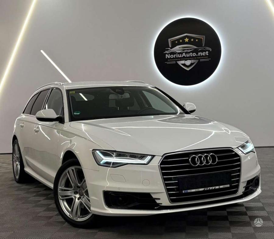 White Audi A6 2016 in Marijampole, with an engine capacity of 2.97 L and mileage of 277 thousand km for 11650 €, photo 1 on AUTOMOTO.COM.LV