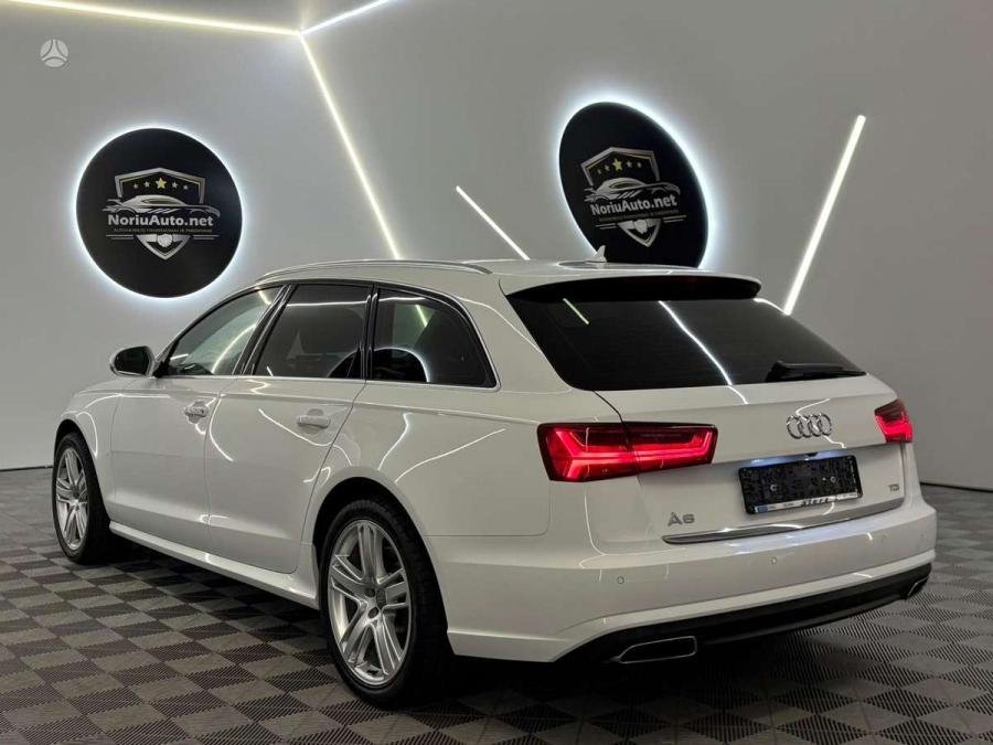 White Audi A6 2016 in Marijampole, with an engine capacity of 2.97 L and mileage of 277 thousand km for 11650 €, photo 22 on AUTOMOTO.COM.LV
