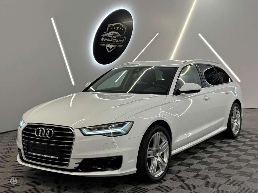 White Audi A6 2016 in Marijampole, with an engine capacity of 2.97 L and mileage of 277 thousand km for 11650 €, photo 23 on AUTOMOTO.COM.LV