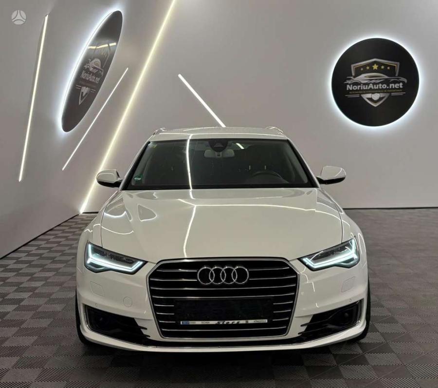 White Audi A6 2016 in Marijampole, with an engine capacity of 2.97 L and mileage of 277 thousand km for 11650 €, photo 24 on AUTOMOTO.COM.LV