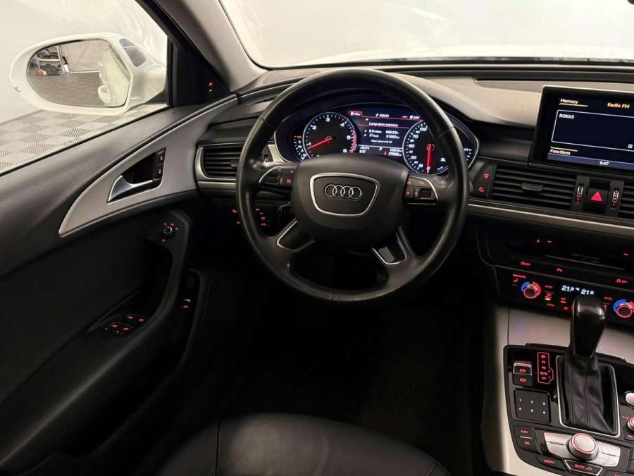 White Audi A6 2016 in Marijampole, with an engine capacity of 2.97 L and mileage of 277 thousand km for 11650 €, photo 28 on AUTOMOTO.COM.LV