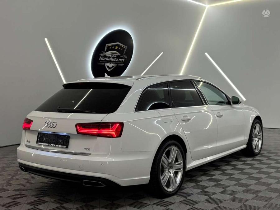 White Audi A6 2016 in Marijampole, with an engine capacity of 2.97 L and mileage of 277 thousand km for 11650 €, photo 35 on AUTOMOTO.COM.LV