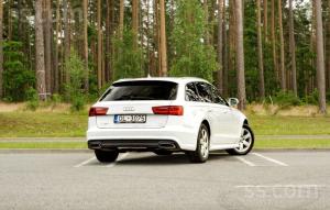 White Audi A6 2016 in Riga, with an engine capacity of 2.00 L and mileage of 279 thousand km for 11190 €, photo 6 on AUTOMOTO.COM.LV