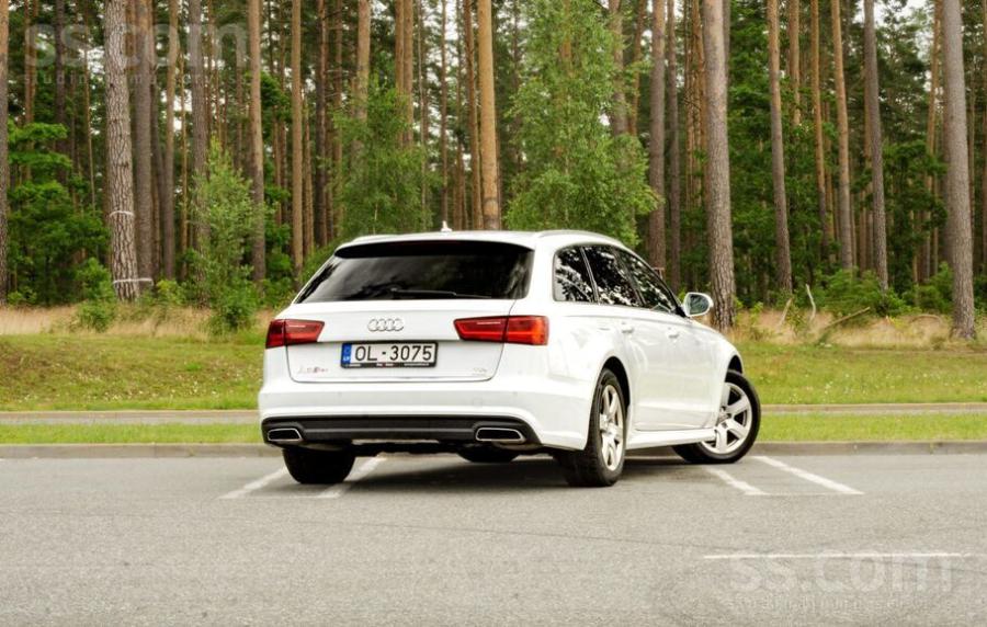 White Audi A6 2016 in Riga, with an engine capacity of 2.00 L and mileage of 279 thousand km for 11190 €, photo 6 on AUTOMOTO.COM.LV