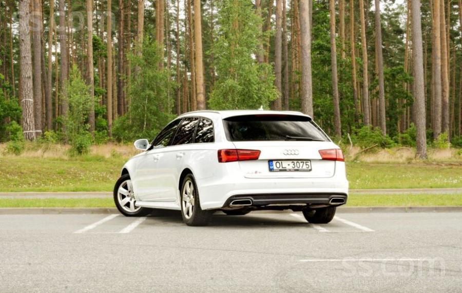 White Audi A6 2016 in Riga, with an engine capacity of 2.00 L and mileage of 279 thousand km for 11190 €, photo 8 on AUTOMOTO.COM.LV