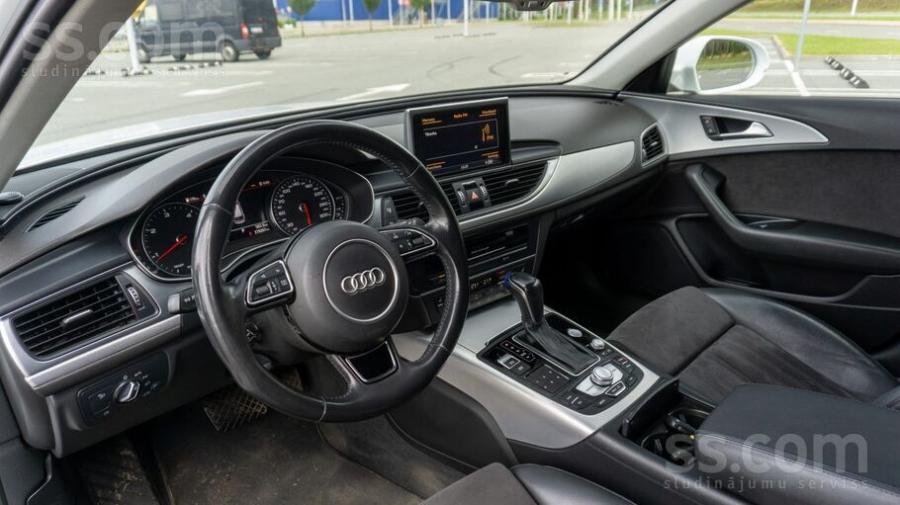 White Audi A6 2016 in Riga, with an engine capacity of 2.00 L and mileage of 279 thousand km for 11190 €, photo 10 on AUTOMOTO.COM.LV