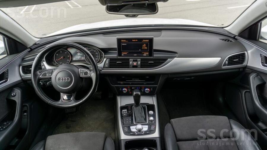 White Audi A6 2016 in Riga, with an engine capacity of 2.00 L and mileage of 279 thousand km for 11190 €, photo 12 on AUTOMOTO.COM.LV