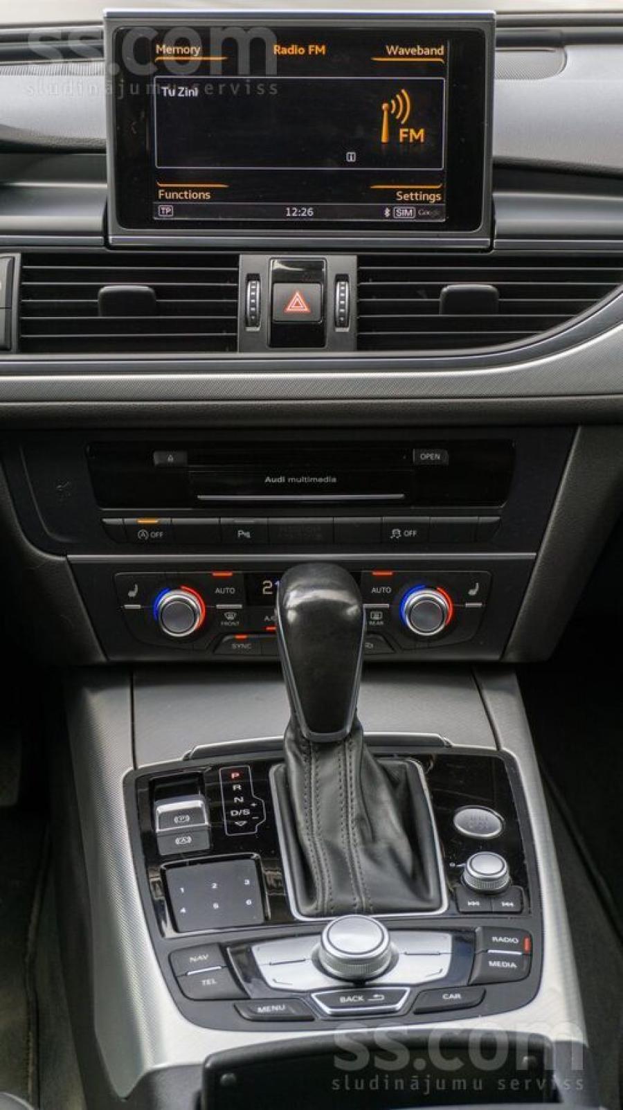 White Audi A6 2016 in Riga, with an engine capacity of 2.00 L and mileage of 279 thousand km for 11190 €, photo 13 on AUTOMOTO.COM.LV