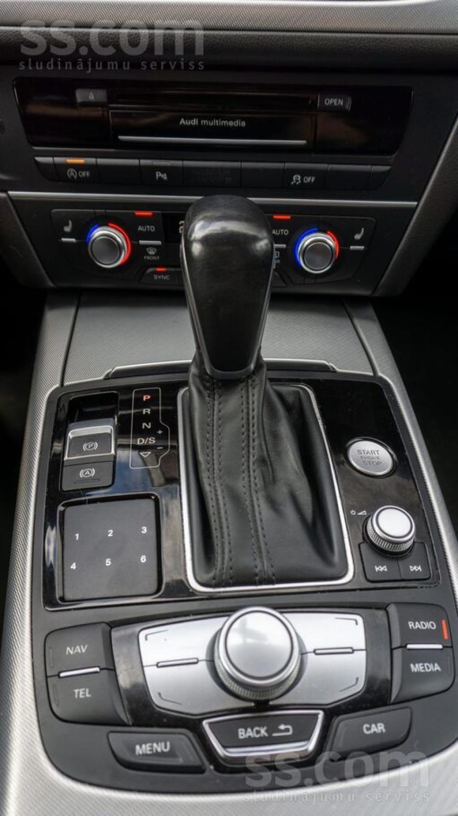 White Audi A6 2016 in Riga, with an engine capacity of 2.00 L and mileage of 279 thousand km for 11190 €, photo 16 on AUTOMOTO.COM.LV
