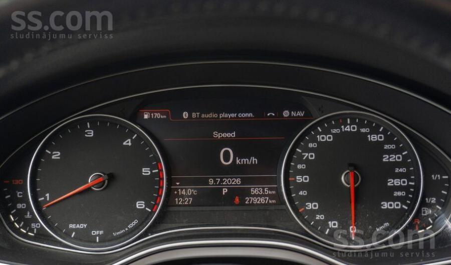 White Audi A6 2016 in Riga, with an engine capacity of 2.00 L and mileage of 279 thousand km for 11190 €, photo 24 on AUTOMOTO.COM.LV