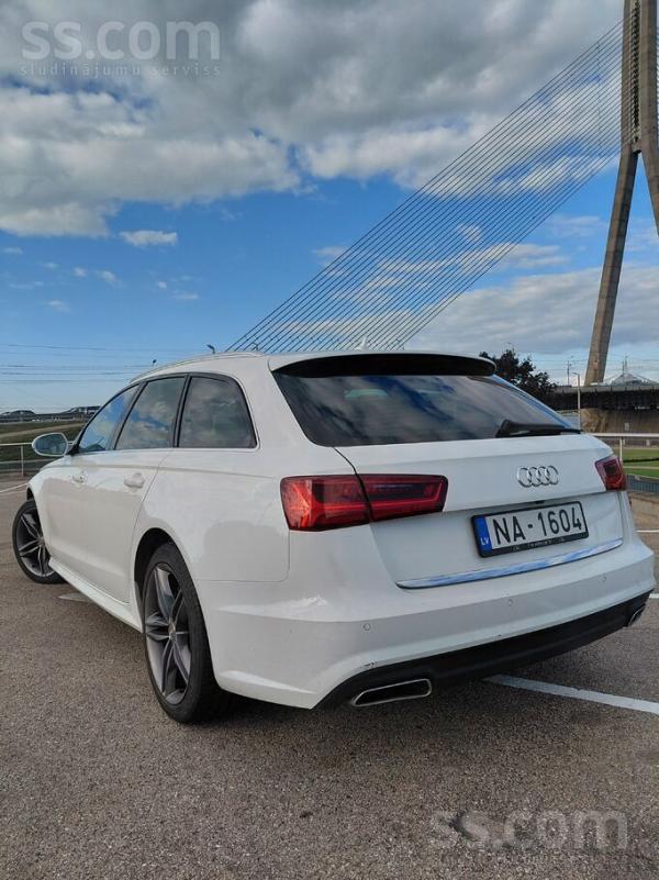 White Audi A6 2016 in Riga, with an engine capacity of 2.00 L and mileage of 283 thousand km for 13990 €, photo 3 on AUTOMOTO.COM.LV