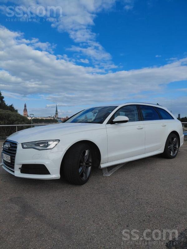 White Audi A6 2016 in Riga, with an engine capacity of 2.00 L and mileage of 283 thousand km for 13990 €, photo 4 on AUTOMOTO.COM.LV