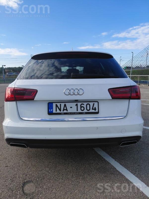 White Audi A6 2016 in Riga, with an engine capacity of 2.00 L and mileage of 283 thousand km for 13990 €, photo 5 on AUTOMOTO.COM.LV